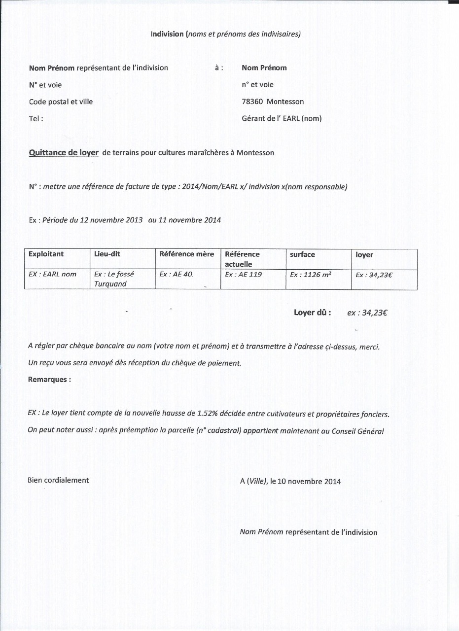 Quittance De Loyer Word Délégation Imparfaite De Créance